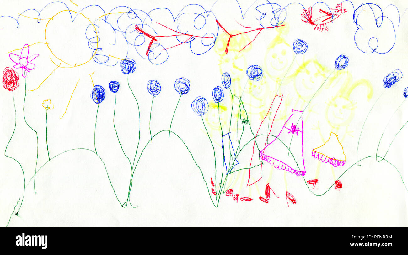 The Art Child's drawing Stock Photo - Alamy