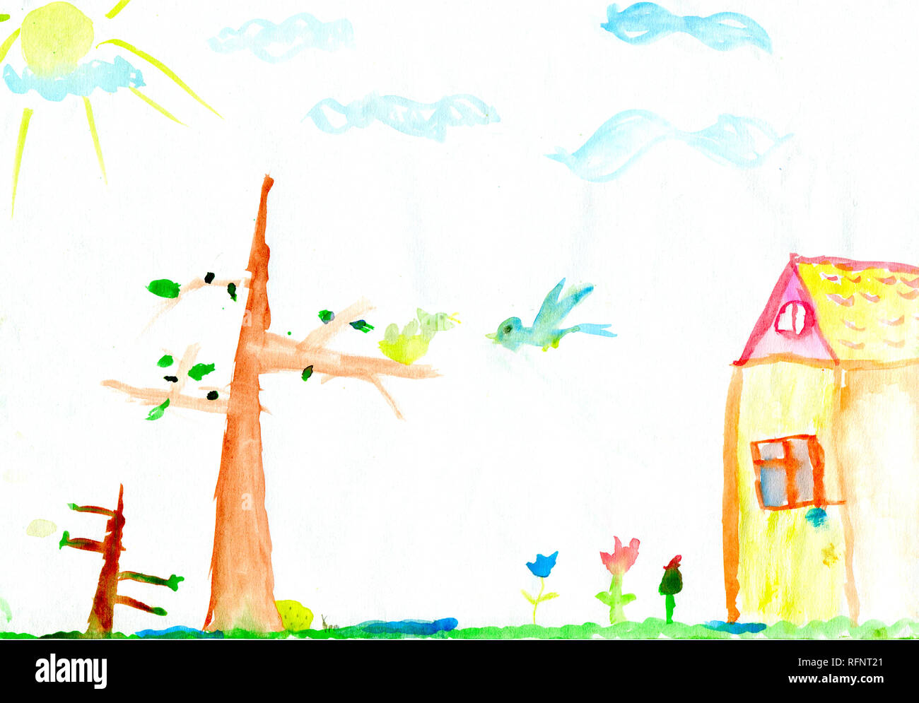 The Art Child's drawing Stock Photo - Alamy