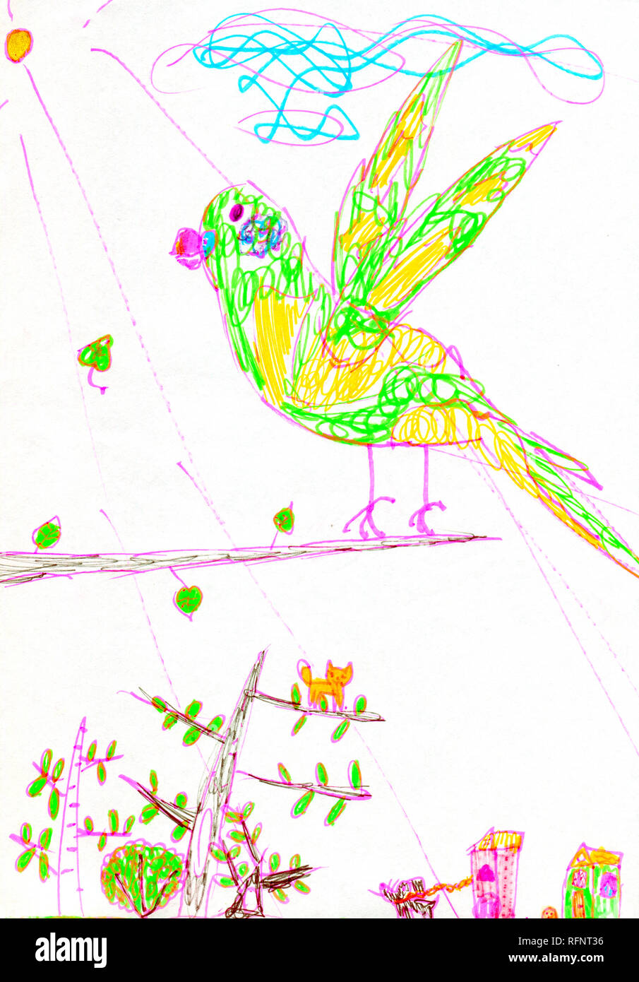 The Art Child's drawing Stock Photo - Alamy