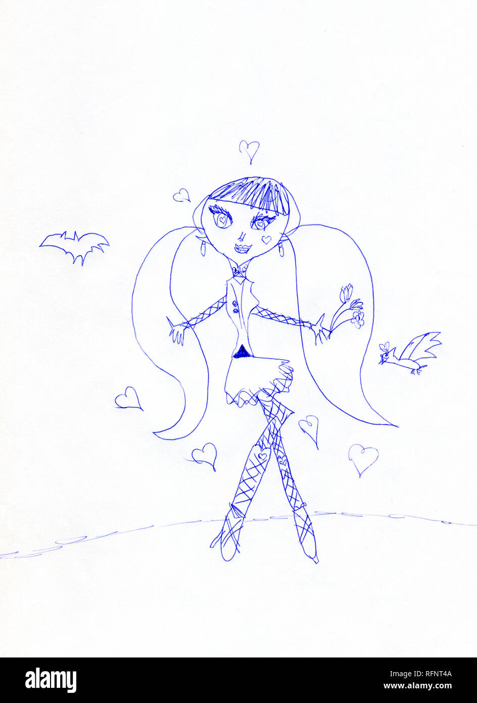 Scene drawing dress Cut Out Stock Images & Pictures - Alamy