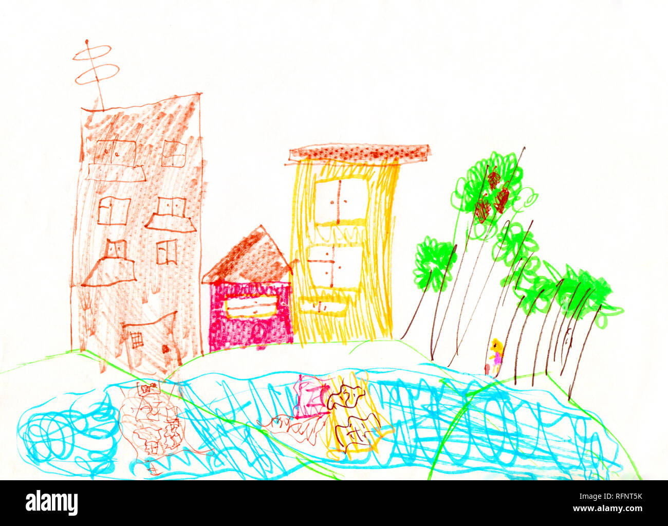 The Art Child's drawing Stock Photo - Alamy