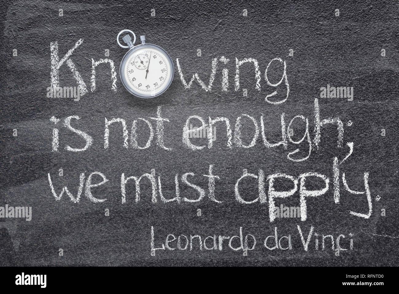 Knowing is not enough; we must apply - ancient Italian artist Leonardo ...
