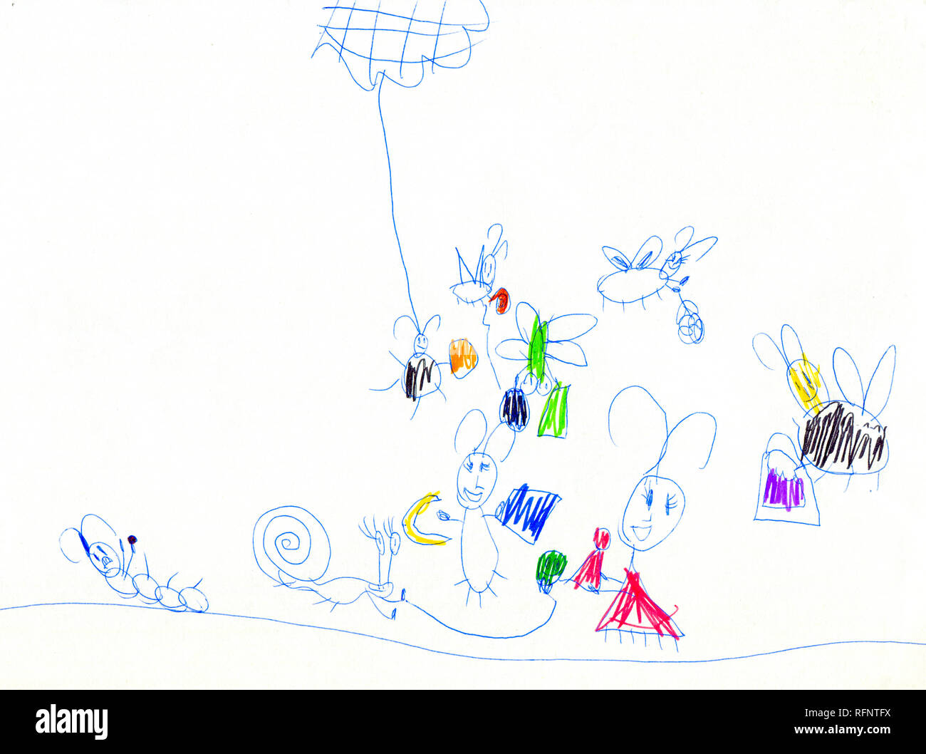 The Art Child's drawing Stock Photo - Alamy