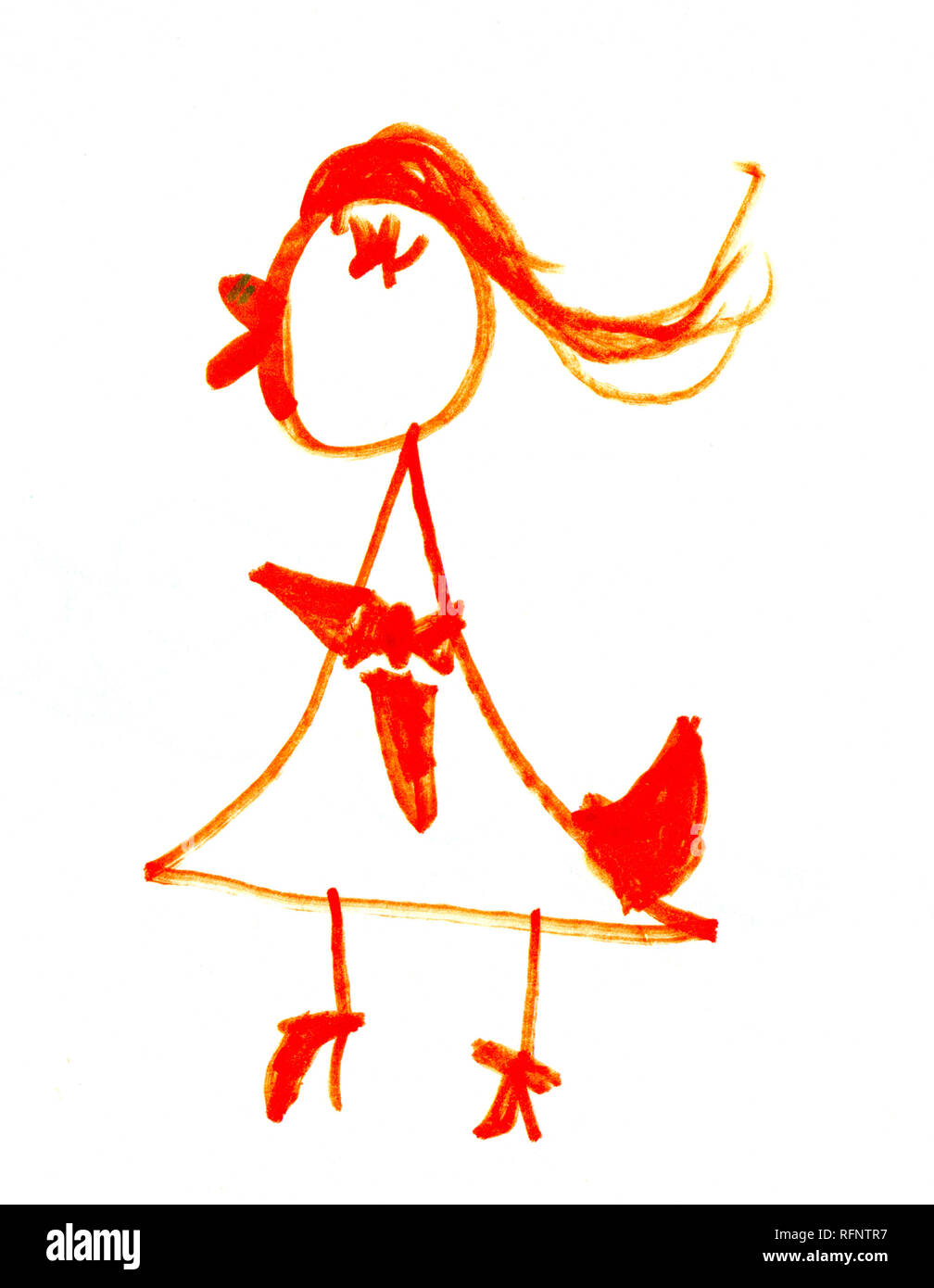 Line drawing dress Cut Out Stock Images & Pictures - Alamy