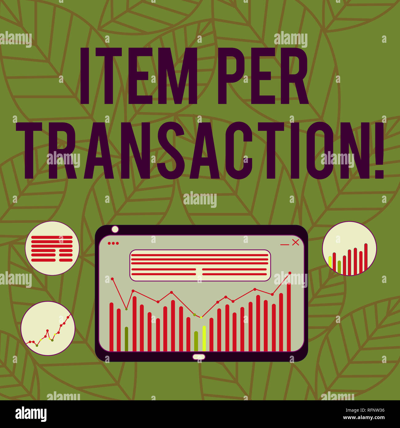 Conceptual hand writing showing Item Per Transaction. Business photo ...