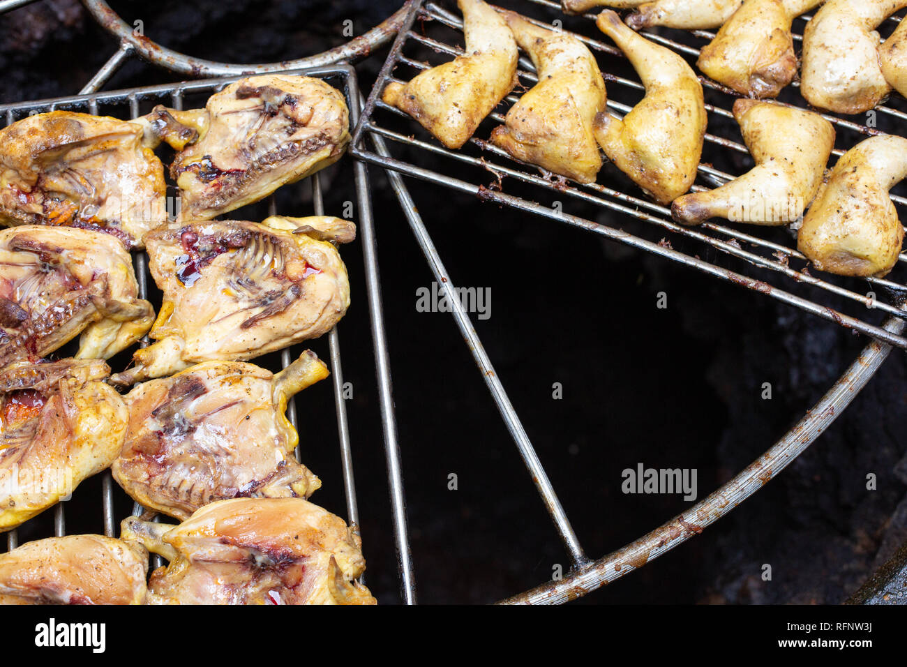Volcanic barbecue in the El Diablo Restaurant. Timanfaya National Park ...