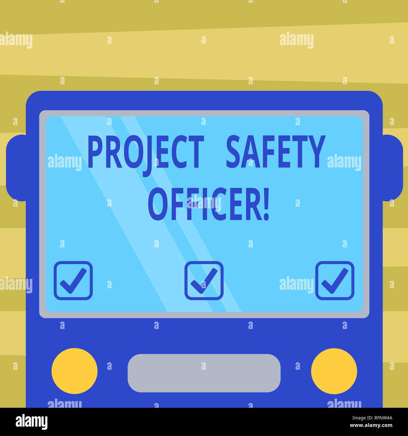 Text sign showing Project Safety Officer. Conceptual photo Responsible ...