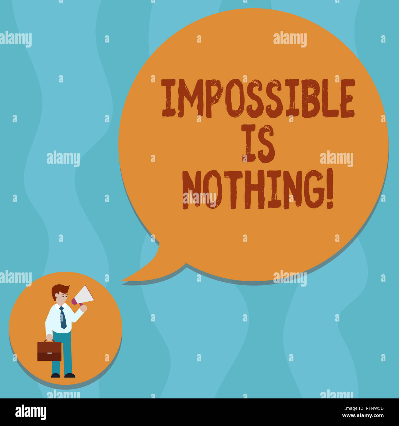 Conceptual hand writing showing Impossible Is Nothing. Business photo ...