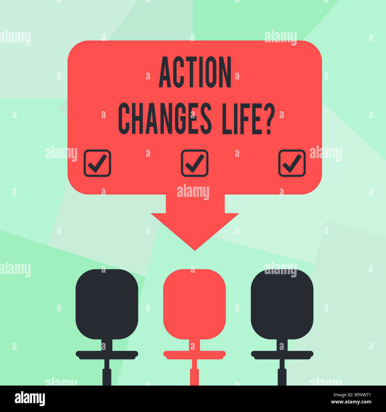 Conceptual hand writing showing Action Changes Things. Business photo ...