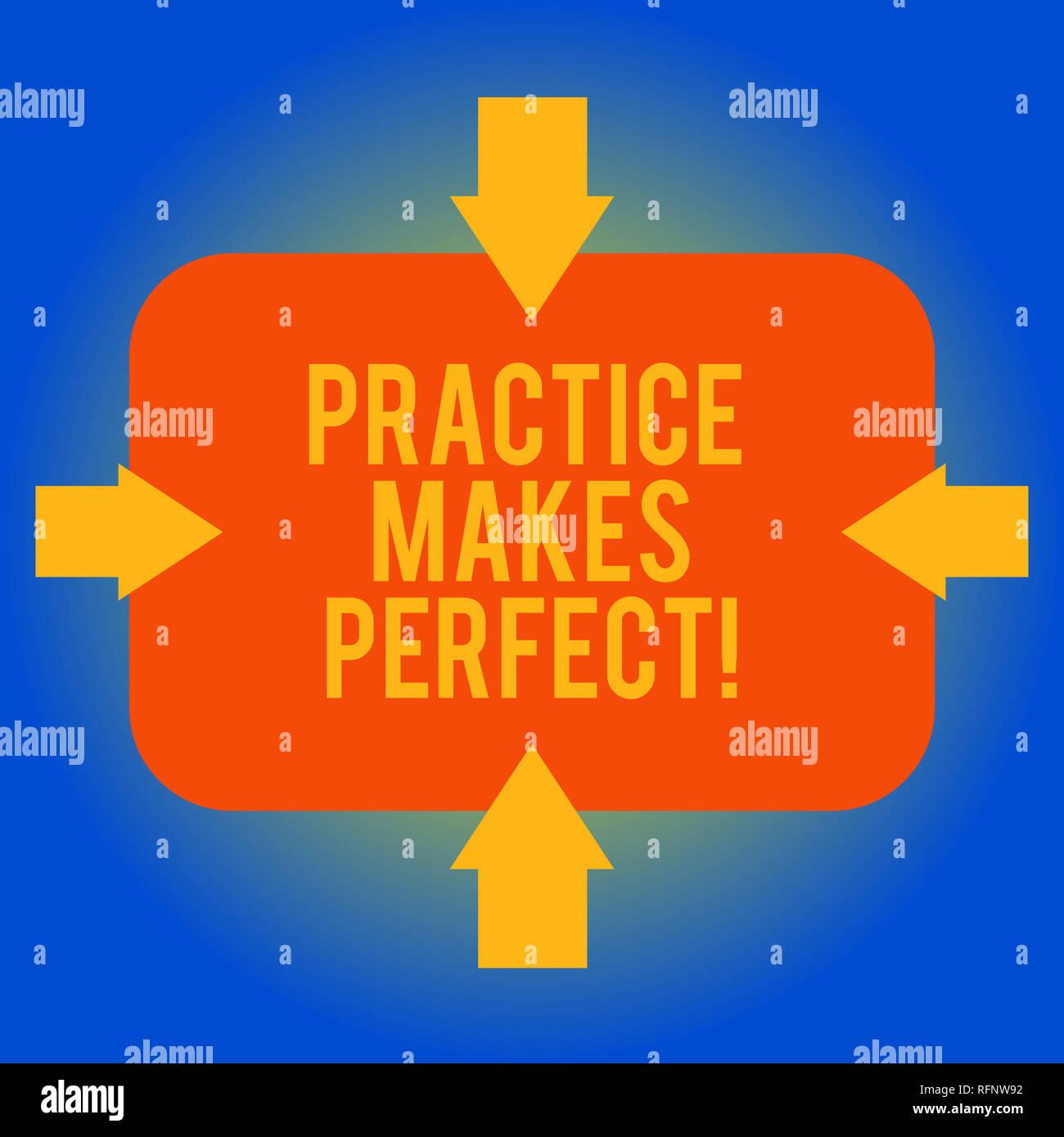 Handwriting text writing Practice Makes Perfect. Concept meaning ...