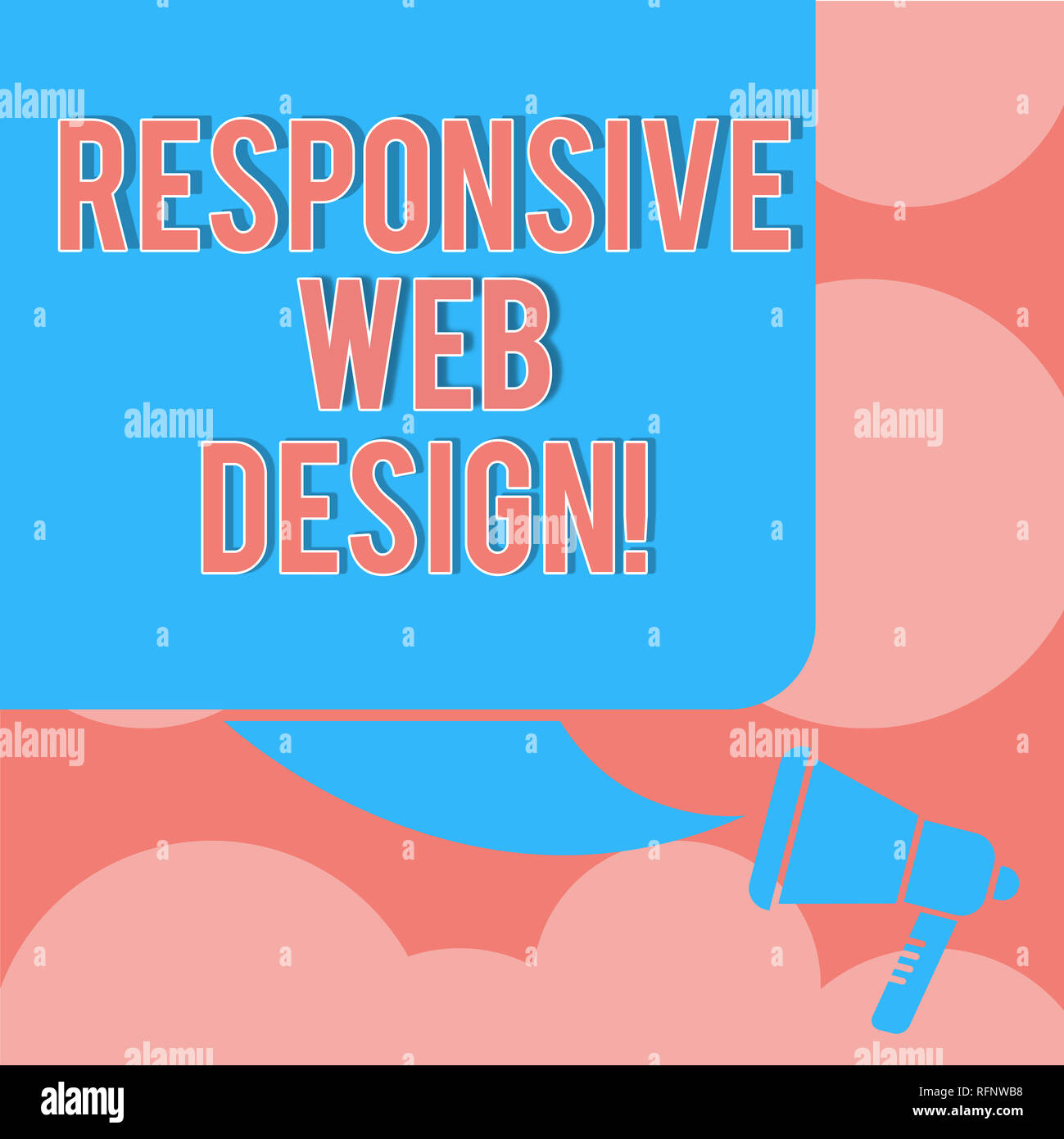 Writing note showing Responsive Web Design. Business photo showcasing web page creation that ...