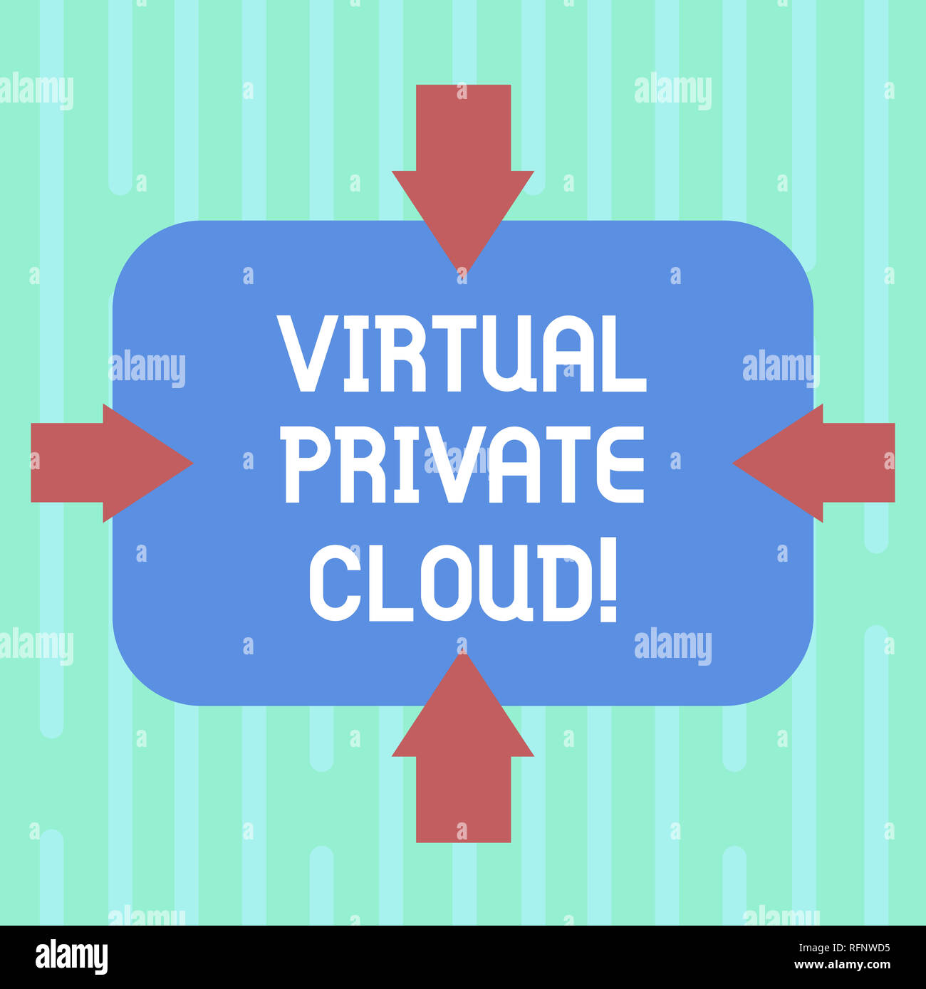 Word writing text Virtual Private Cloud. Business concept for configurable pool of shared ...
