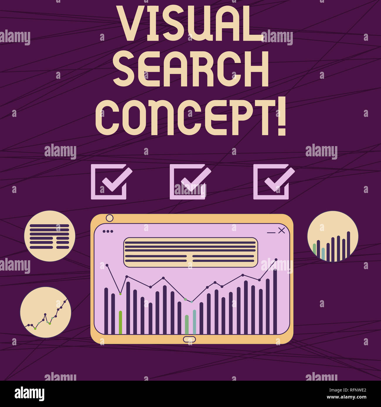 Conceptual hand writing showing Visual Search Concept. Business photo ...