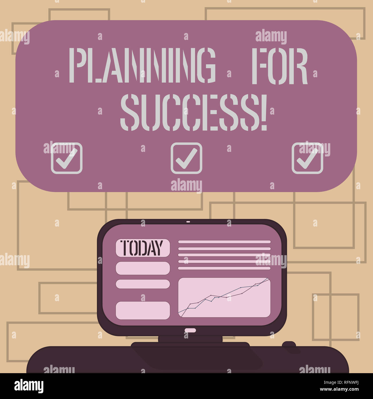 Text sign showing Planning For Success. Conceptual photo process of ...