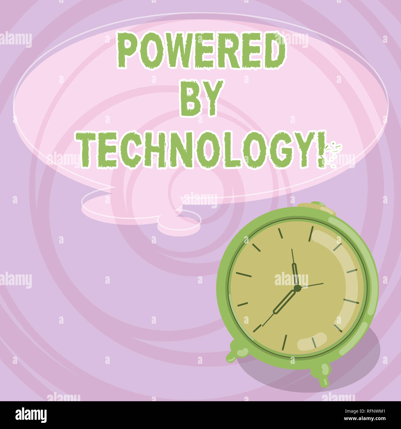 Writing note showing Powered By Technology. Business photo showcasing ...