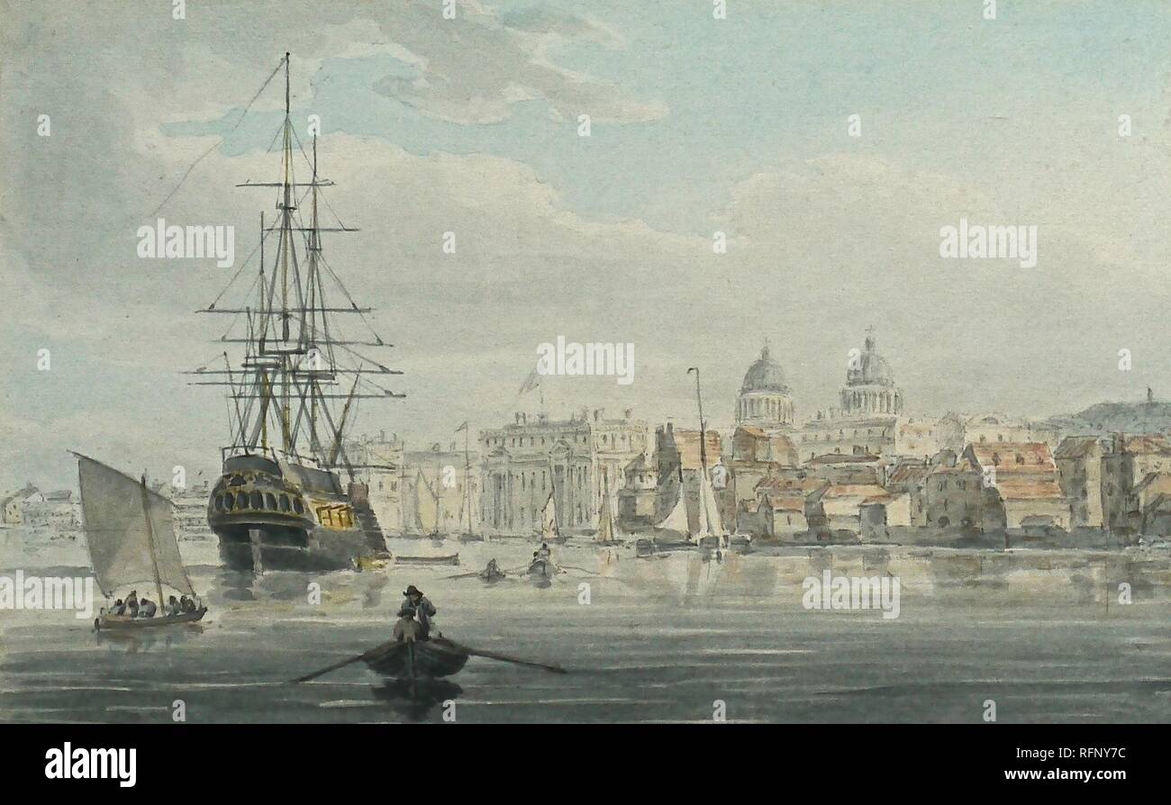 River thames watercolour hi-res stock photography and images - Alamy