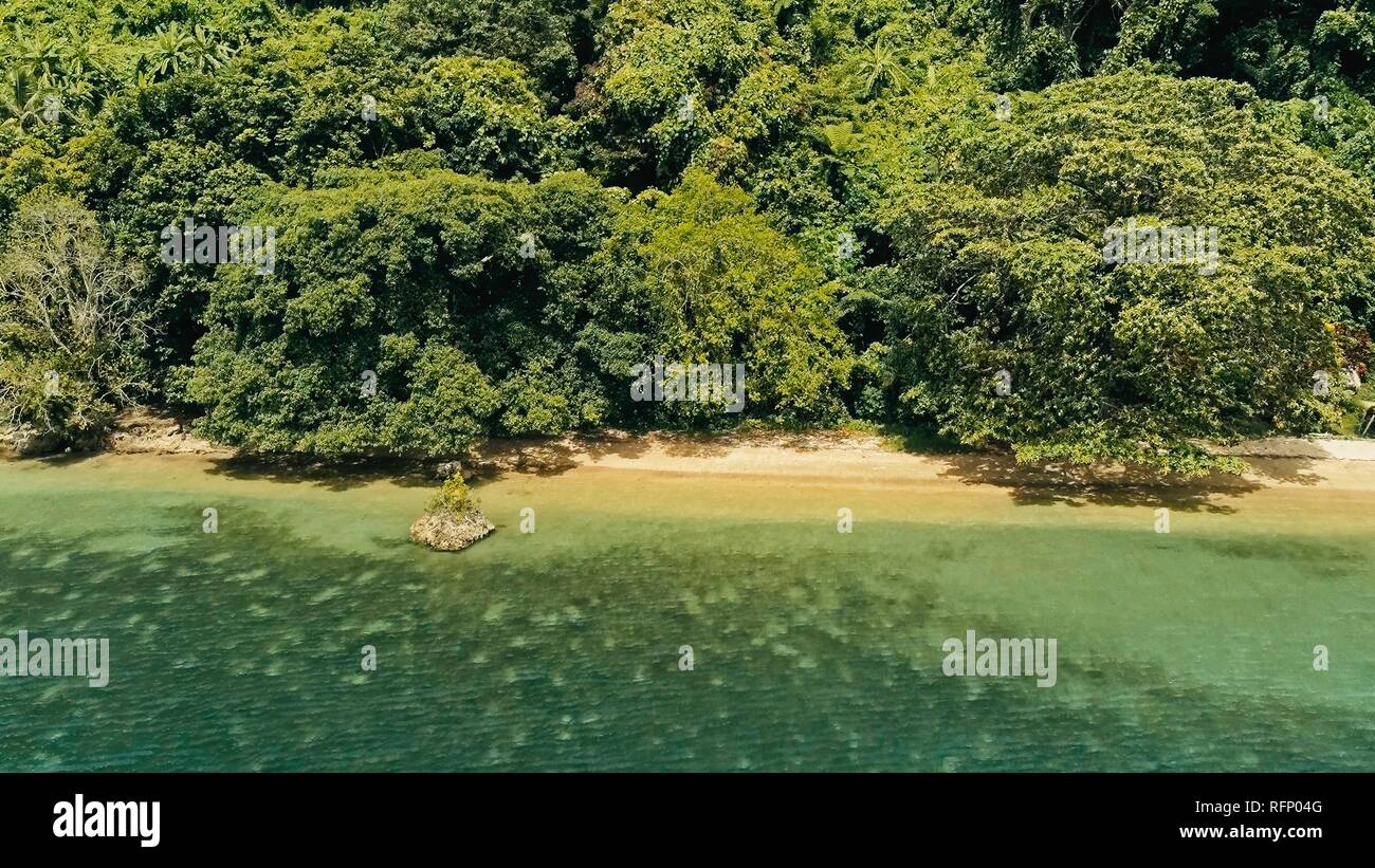 calm and relaxing aerial drone image of a stunning beautiful hidden ...