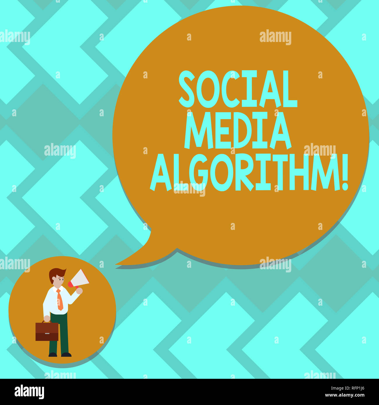Text sign showing Social Media Algorithm. Conceptual photo Sorting all ...