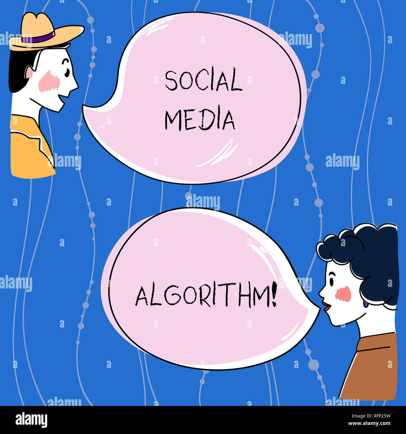 Word writing text Social Media Algorithm. Business concept for Sorting ...