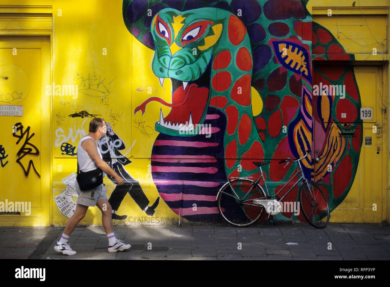 Graffiti, Spuistraat, Amsterdam, Netherlands Stock Photo - Alamy