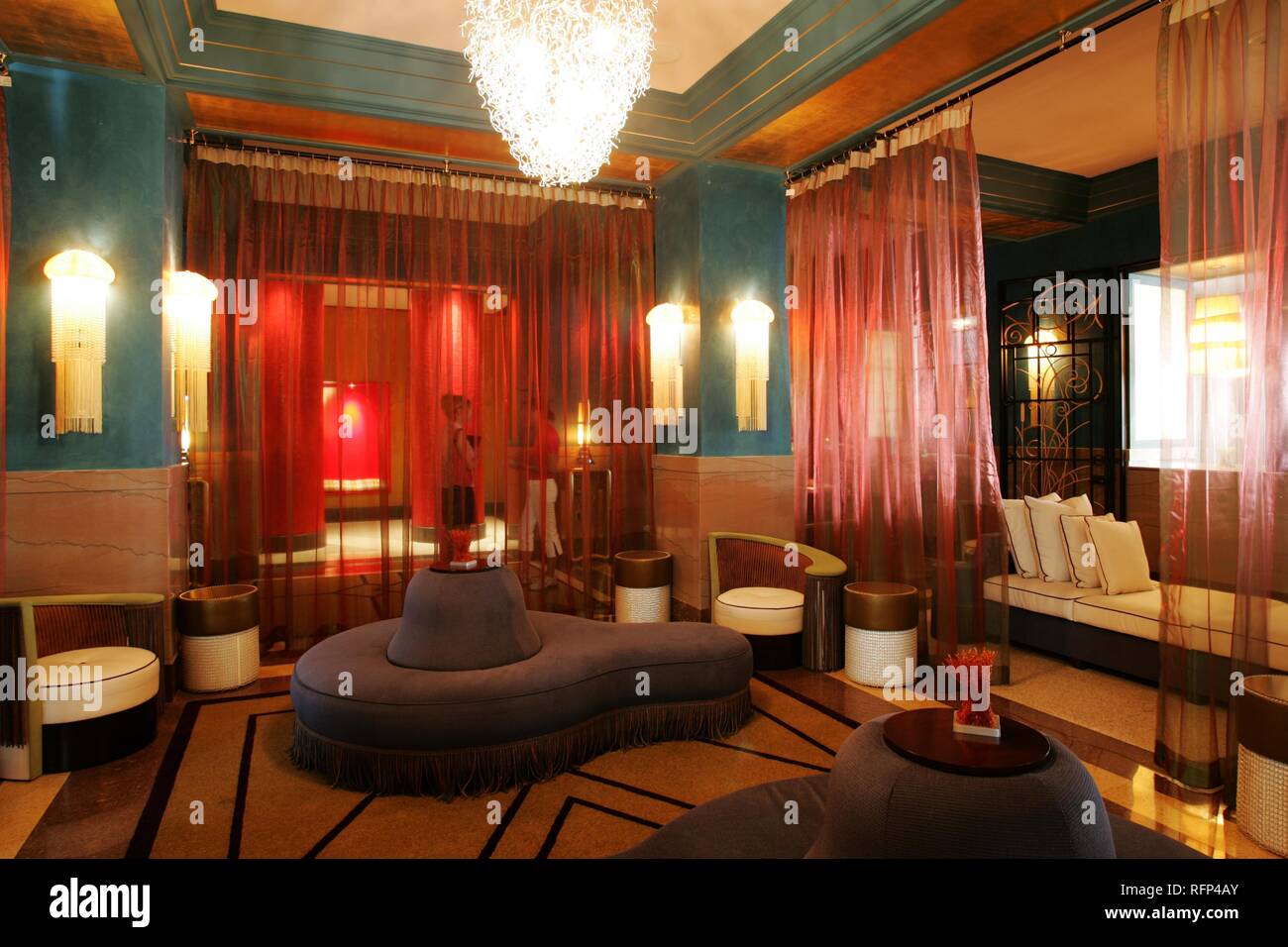 Lobby, Setai Hotel at Southbeach, Luxury hotel of the GHM Group, Miami ...