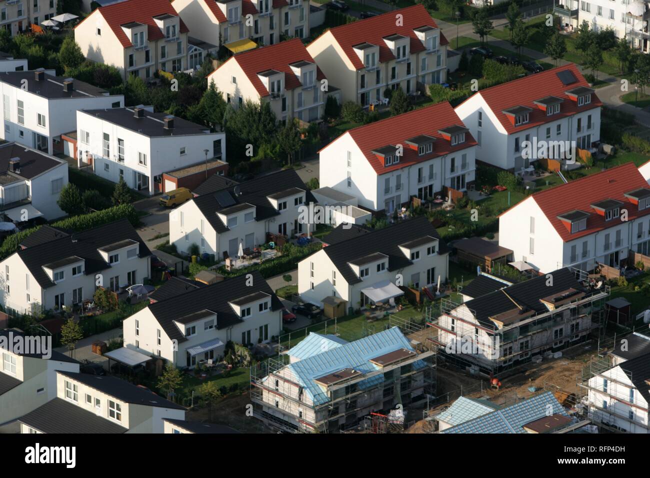 Private homes, row houses, Cologne, North Rhine-Westphalia, Germany ...
