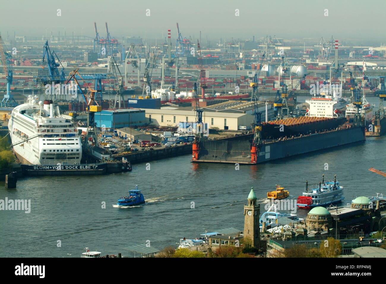 Blohm + Voss shipyard, Hamburg, Germany Stock Photo - Alamy