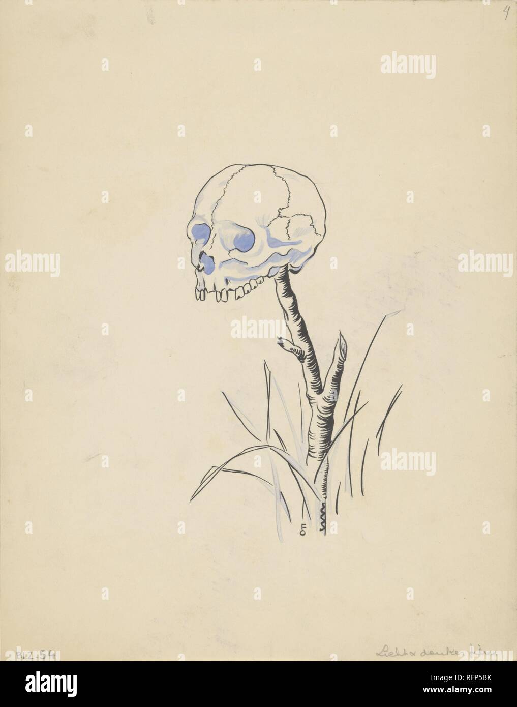 Skull on head hi-res stock photography and images - Alamy