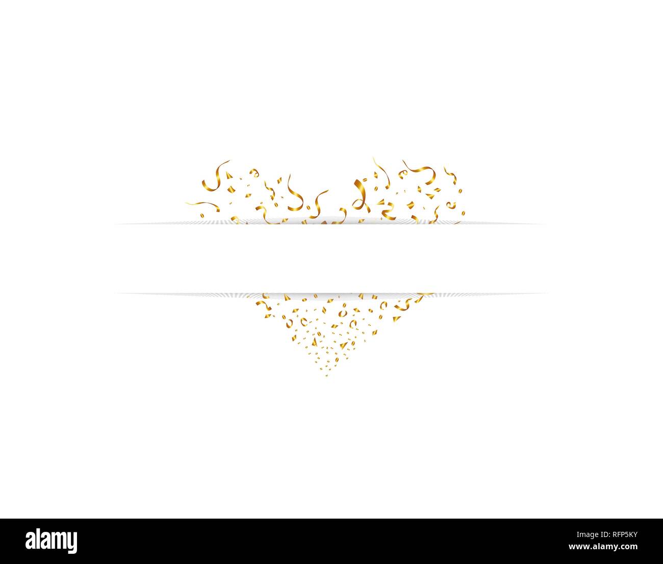 Blank golden white heart Stock Vector Images - Alamy