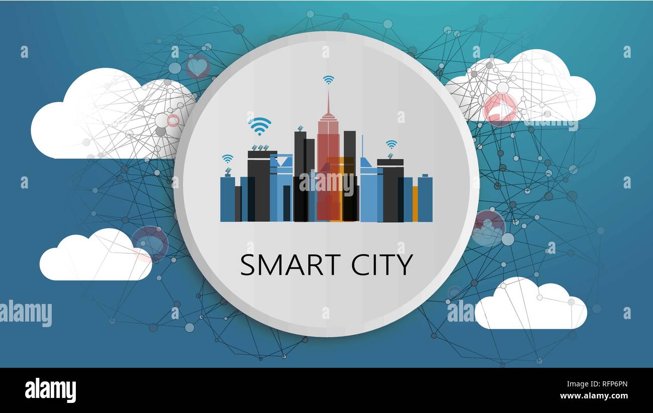 Smart city design concept hi-res stock photography and images - Alamy