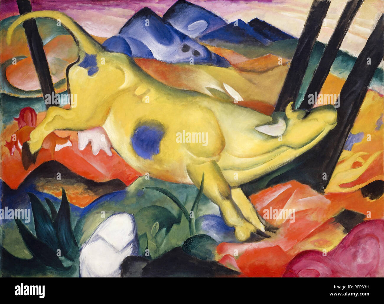 Franz marc yellow cow hi-res stock photography and images - Alamy
