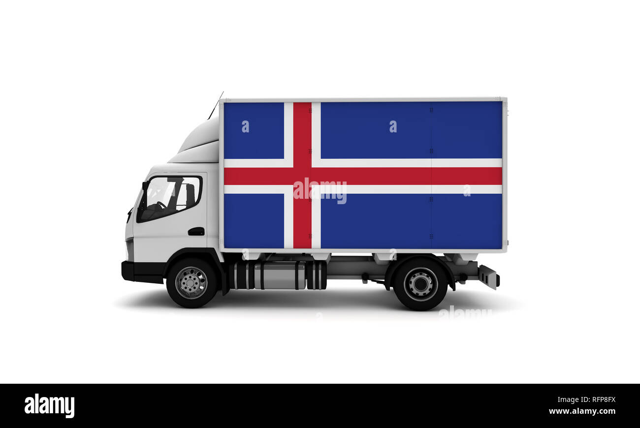 Iceland delivery van Cut Out Stock Images & Pictures - Alamy