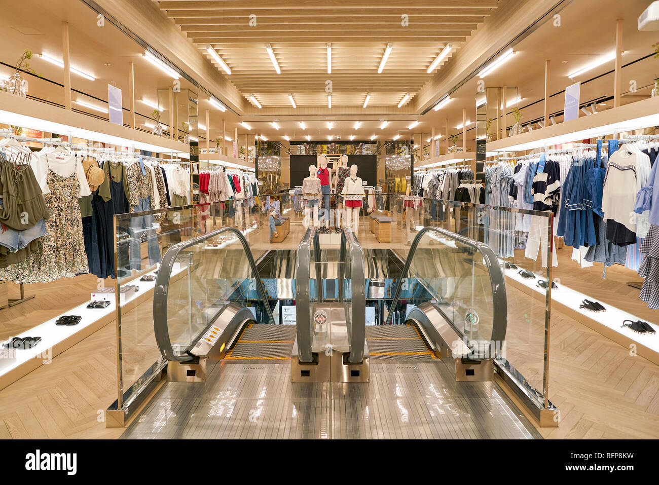 SEOUL, SOUTH KOREA - CIRCA JUNE, 2017: inside 8 seconds store in Seoul ...