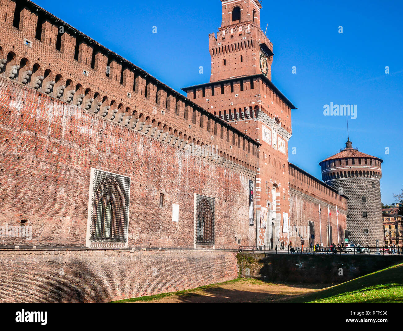 City Center view of Milan Italy Capital of Fashion and Business Stock ...