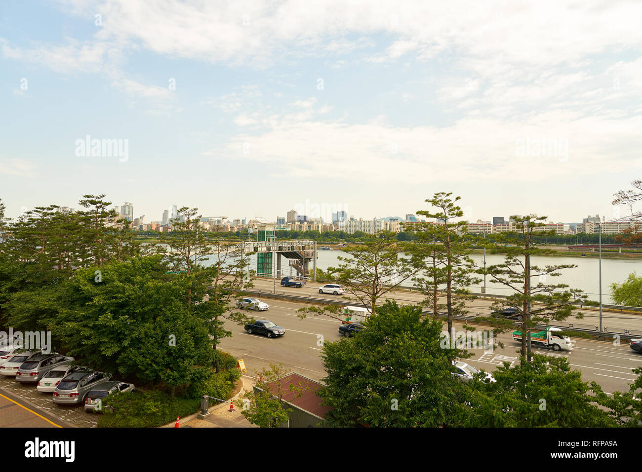 SEOUL, SOUTH KOREA - CIRCA JUNE, 2017: Seoul urban landscape. Seoul ...