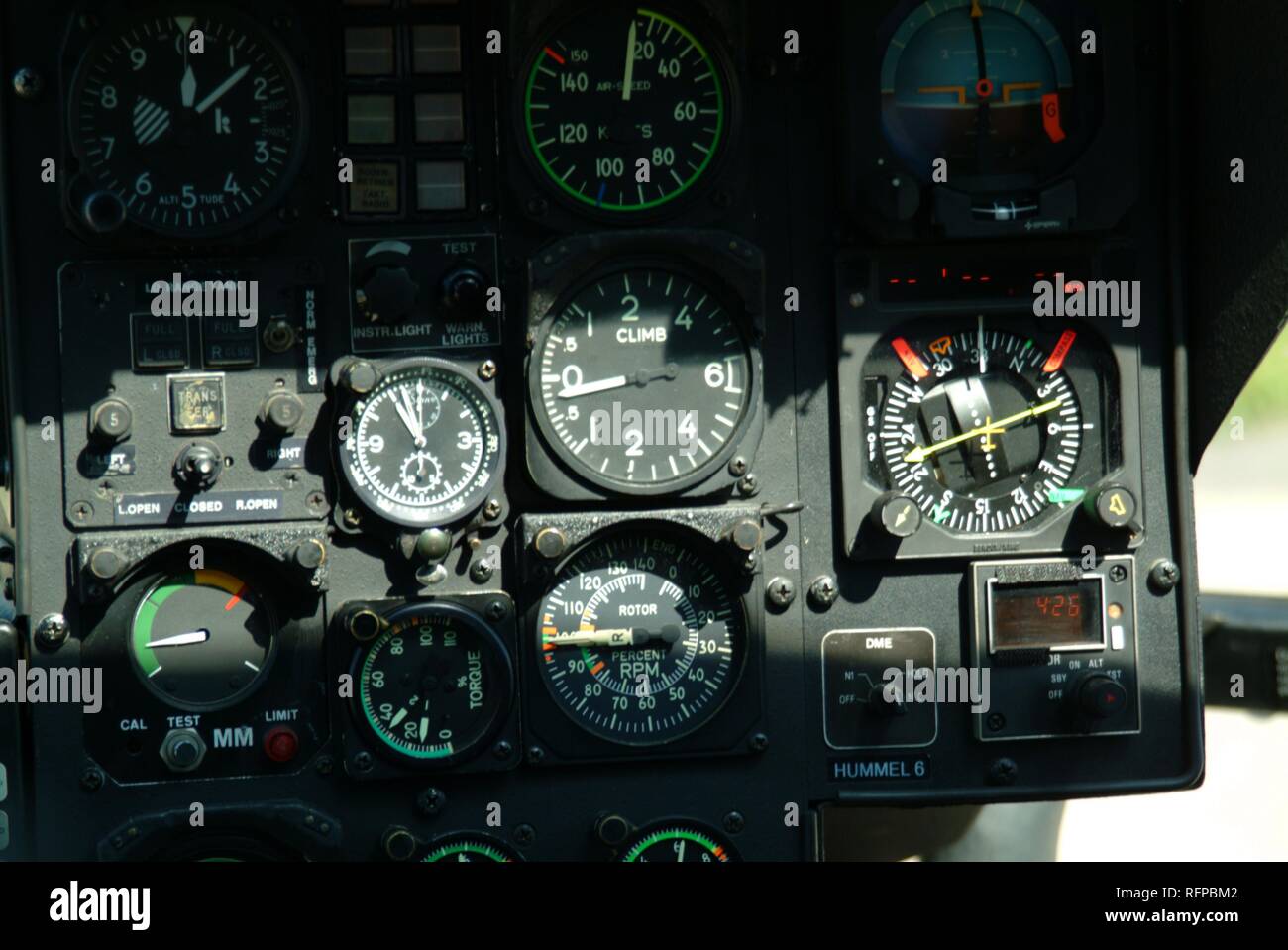 DEU, Germany, Duesseldorf: Police flying squad. Police helicopters ...