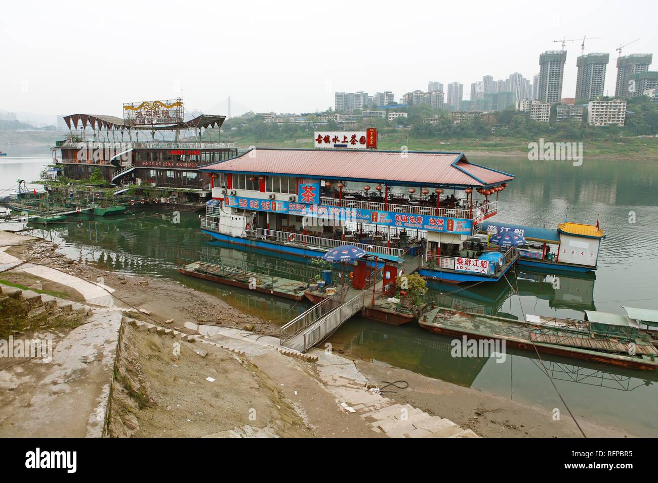 Chinese Cruise Ship On The Jangtse High Resolution Stock Photography ...