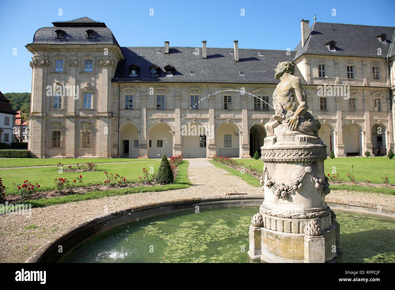 The monastery of Ebrach, near Bamberg, Franconia, Bavaria, Germany ...