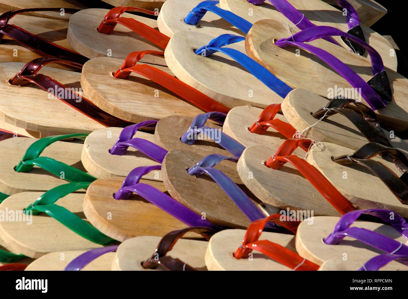Sandals in a shop at Yangon, Myanmar, Burma Stock Photo - Alamy