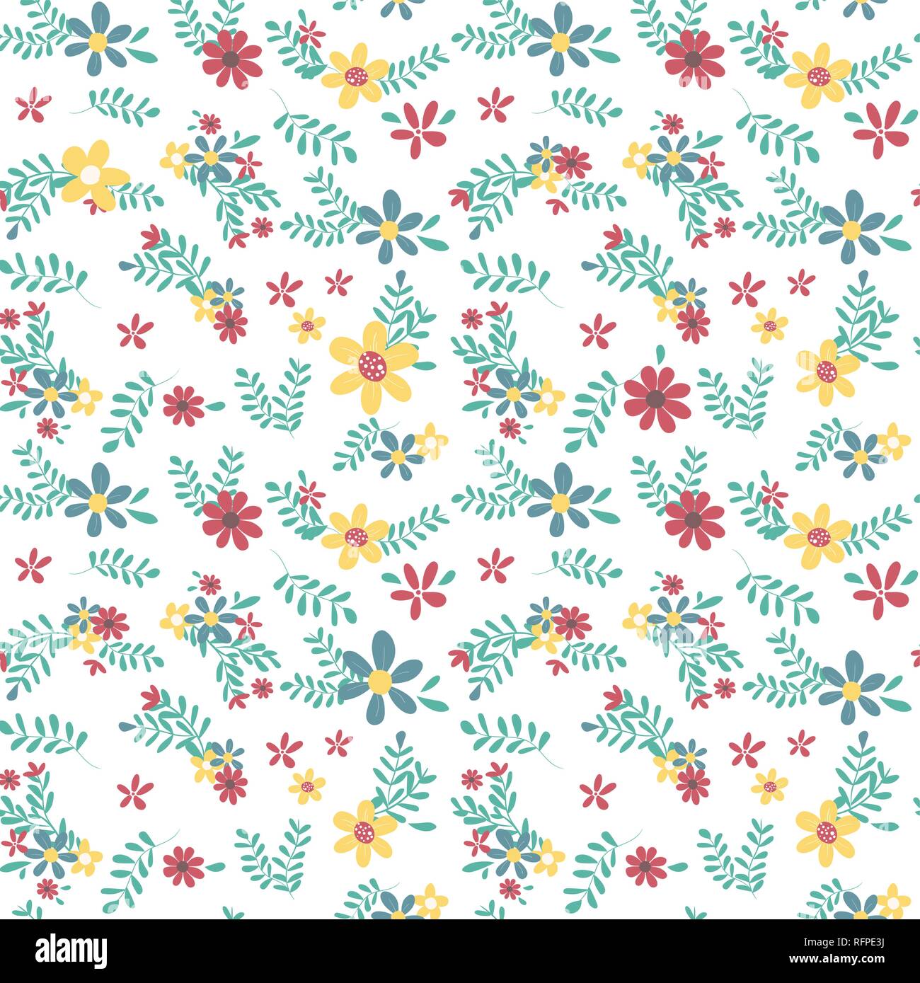 Colourful colorful flora Stock Vector Images - Alamy