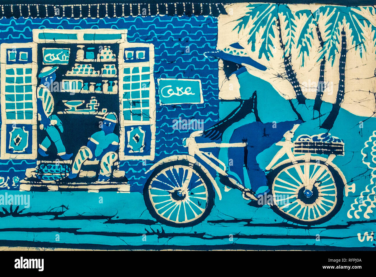 Traditional Batik Pictures Romney Manor St. Kitts West Indies Stock ...