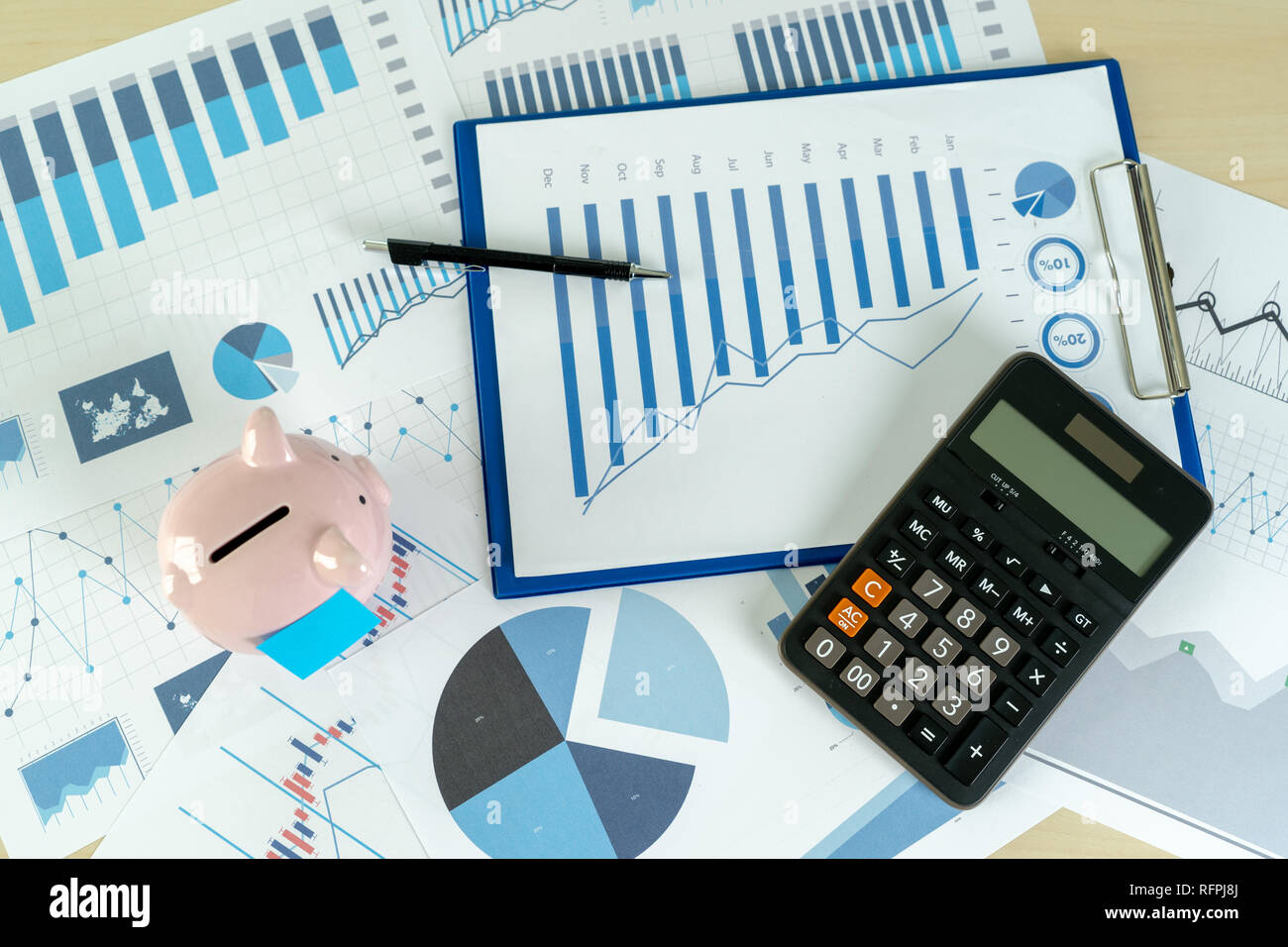 Finance Data analyzing with calculator Economy Investment planning ...