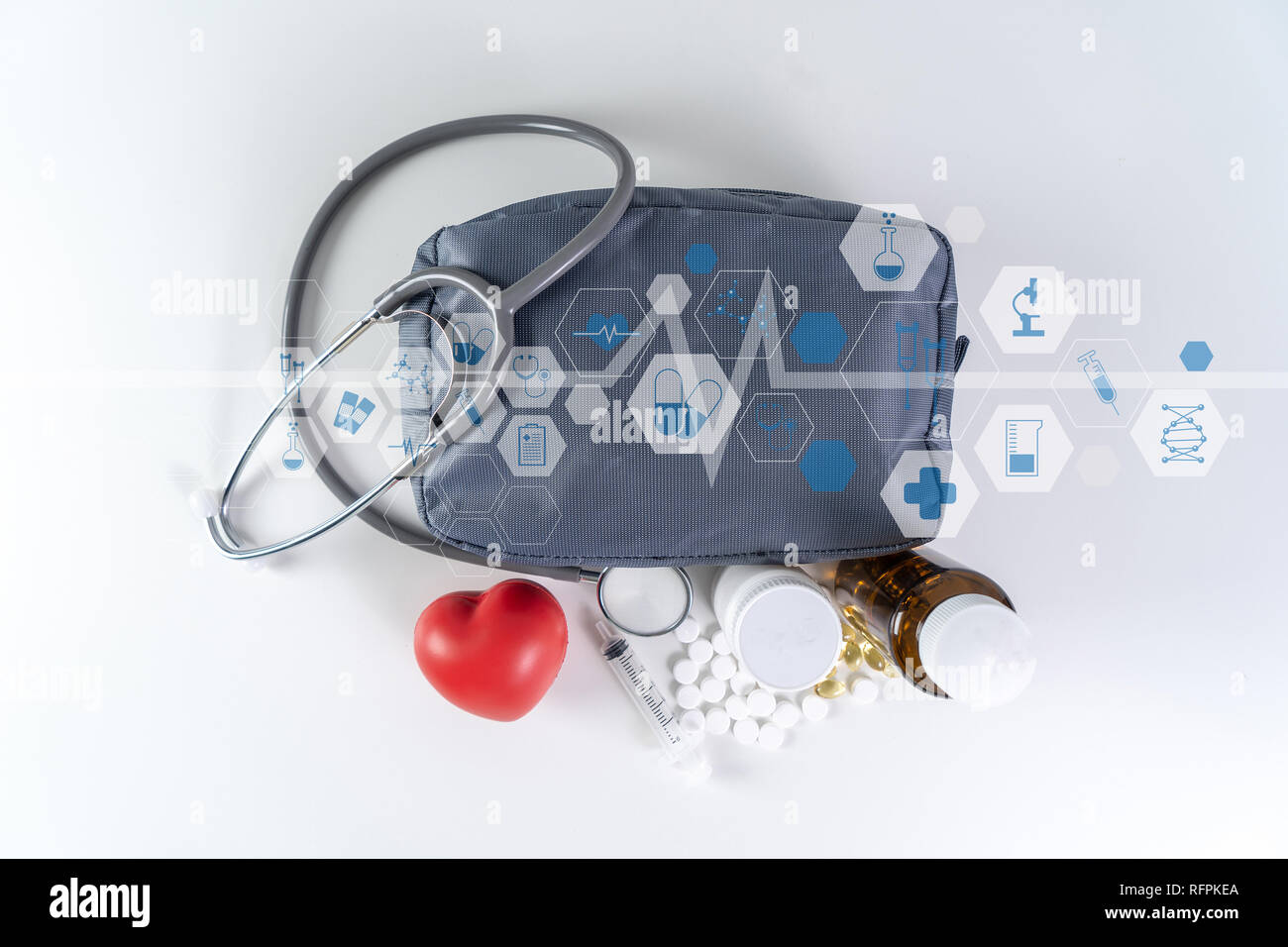 healthcare digital medical interface Electronic medical record Stock ...