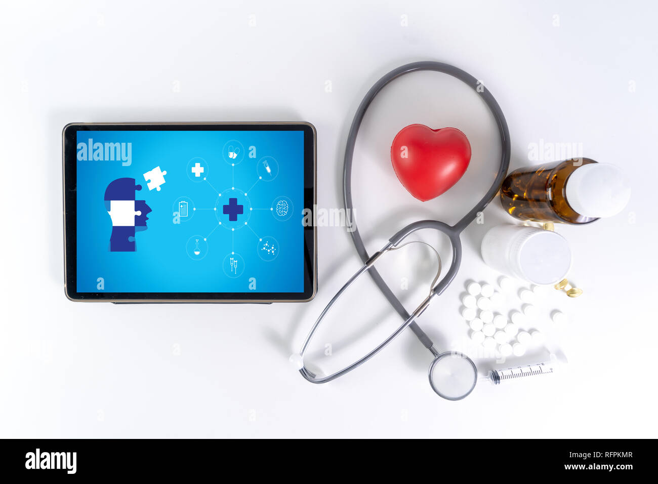 healthcare digital medical interface Electronic medical record Stock ...