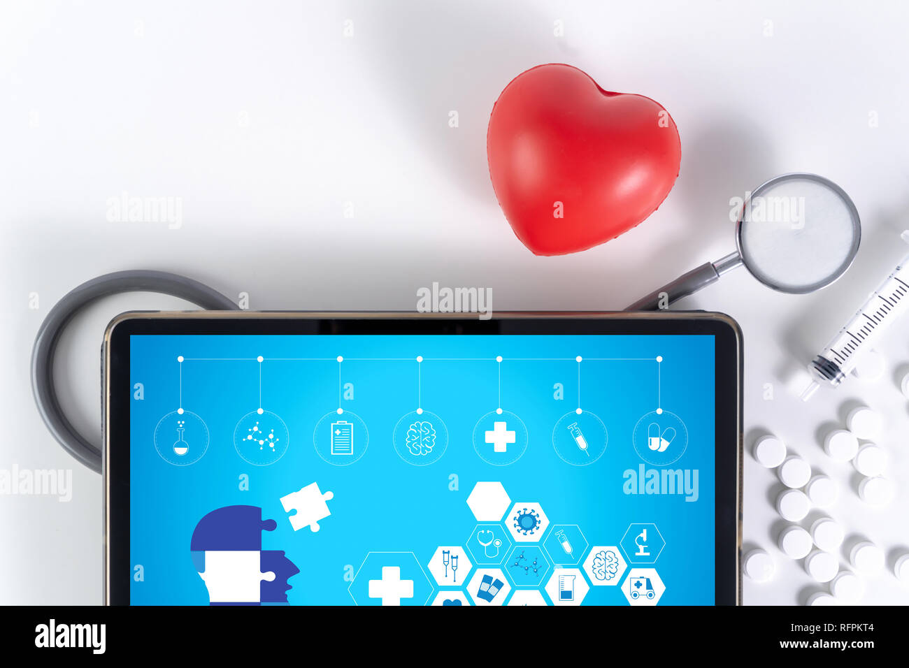 healthcare digital medical interface Electronic medical record Stock ...