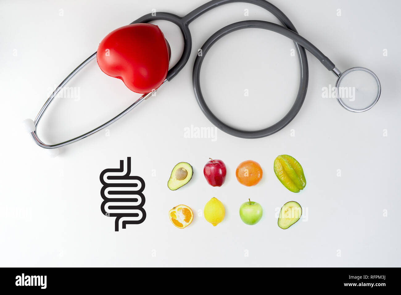 good intestine health intestine Food for bowel Health Stock Photo - Alamy