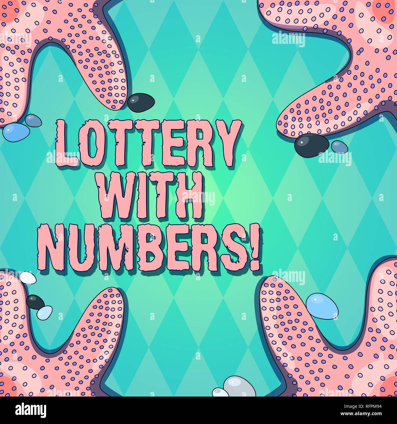 Text sign showing Lottery With Numbers. Conceptual photo game of chance ...