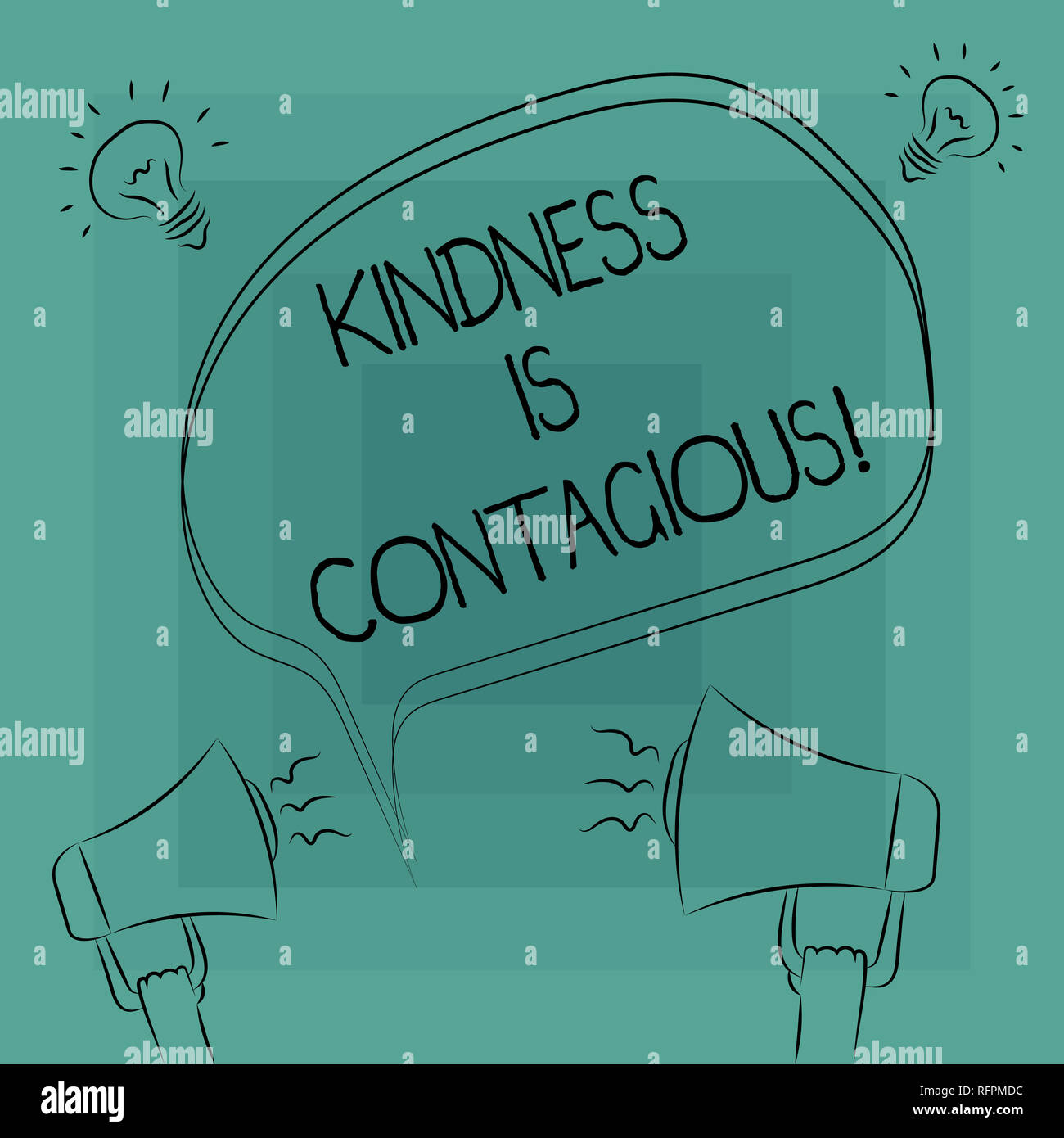 Kindness is contagious hi-res stock photography and images - Alamy
