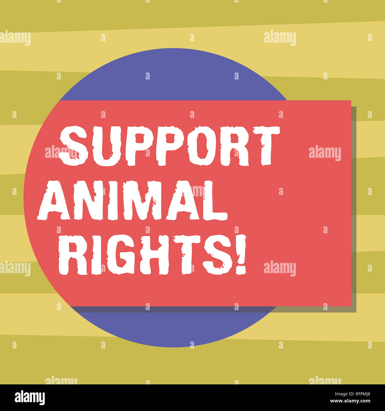 Text sign showing Support Animal Rights. Conceptual photo protection ...