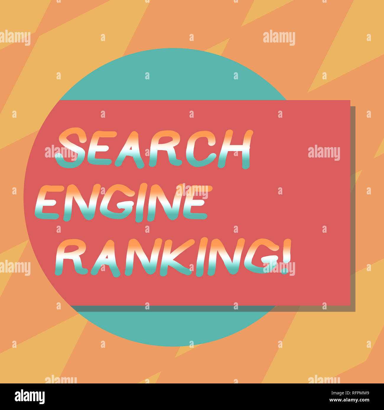 Text sign showing Search Engine Ranking. Conceptual photo Rank at which ...
